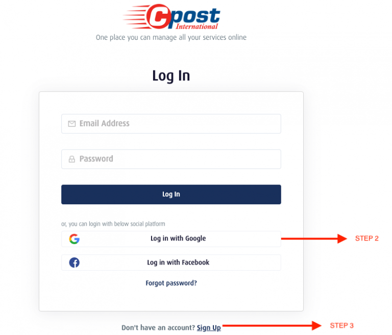 User Guide For Cpost Common Login BES | Cpost International