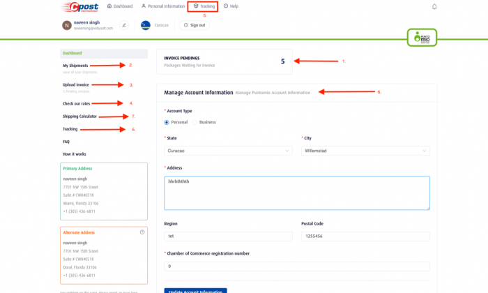 User Guide For Cpost Common Login BES | Cpost International
