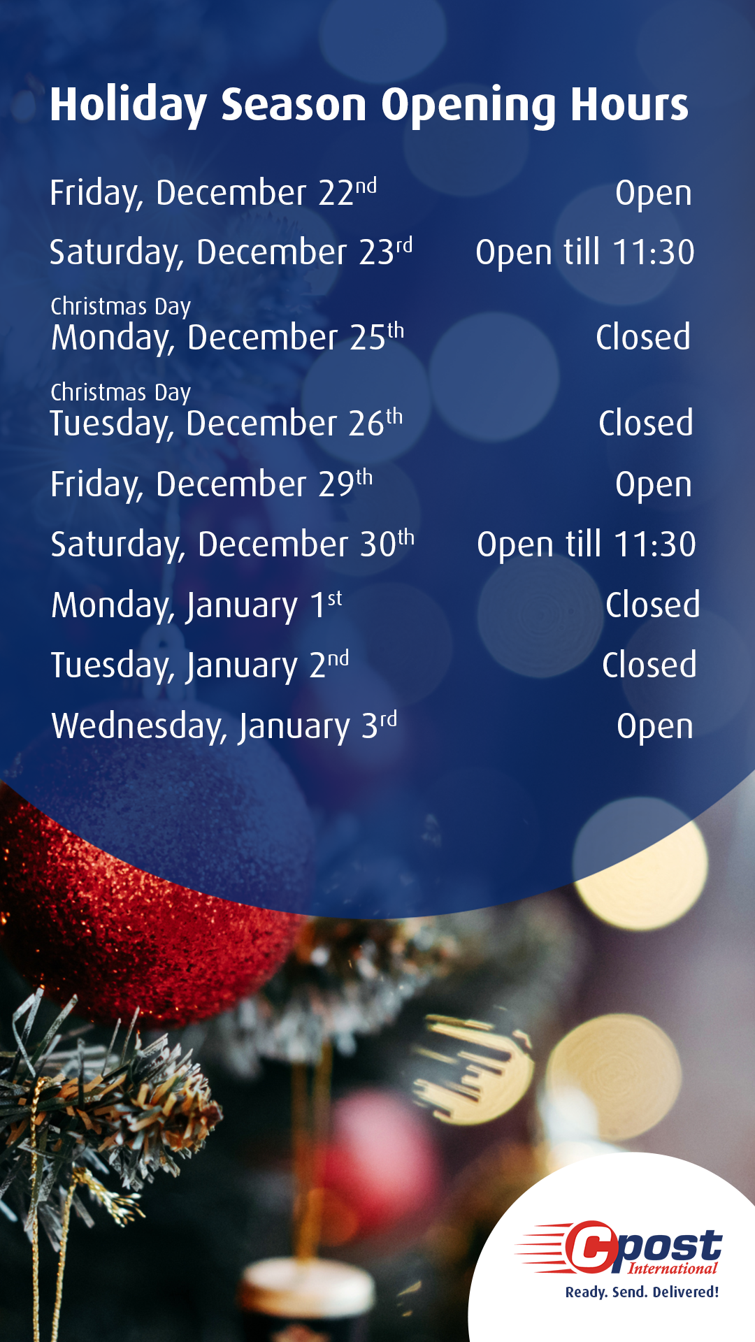 What’s going on | Cpost International