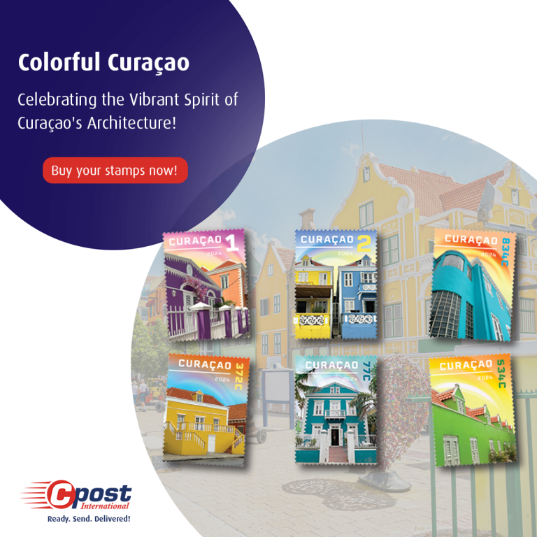 Colorful Curaçao Stamp | Cpost International